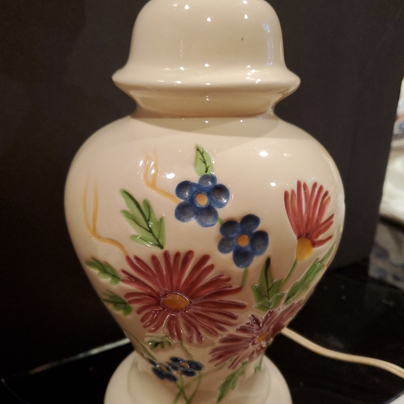 Accents | Vintage Flower Engraved Lamp | Poshmark